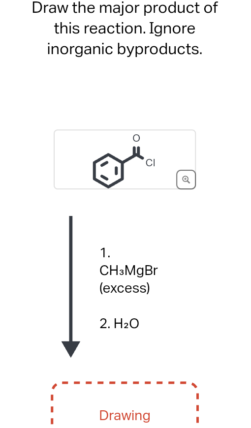 Solved Draw the major product of this reaction. Ignore | Chegg.com