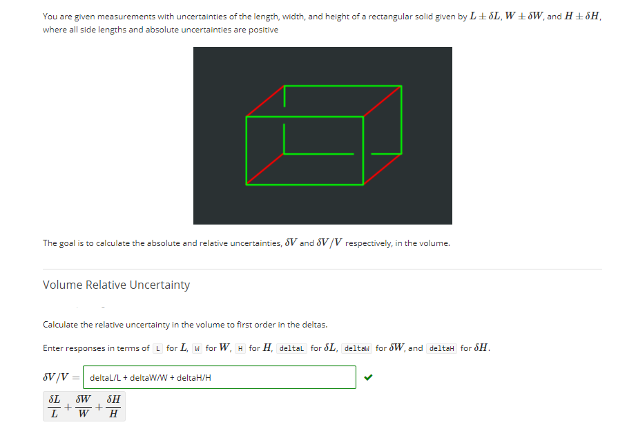 Solved You are given measurements with uncertainties of the | Chegg.com