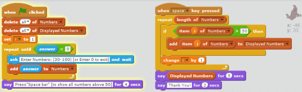 Solved when clicked when space key pressed delete all of | Chegg.com