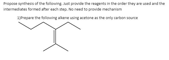 Solved Propose synthesis of the following. Just provide the | Chegg.com