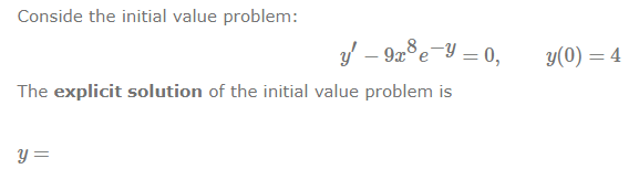 Solved Conside The Initial Value Problem Y 9 78e Y 0