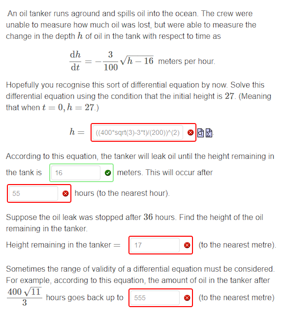 Solved An oil tanker runs aground and spills oil into the | Chegg.com