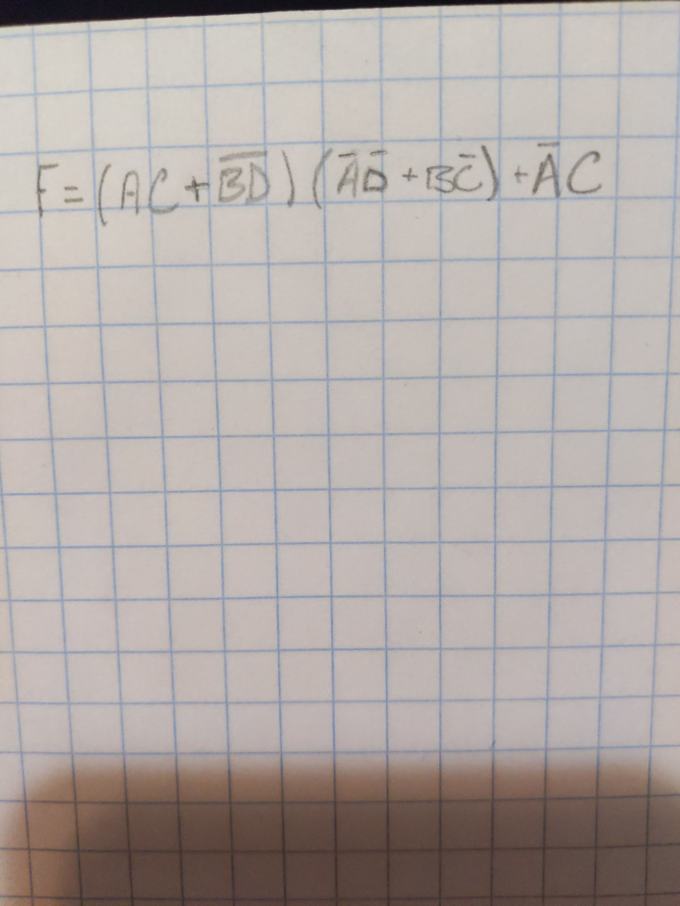 Solved find the complement of F and simplify the expression | Chegg.com