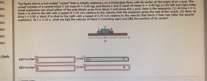 Solved center at the origin of an x axis. The The figure | Chegg.com