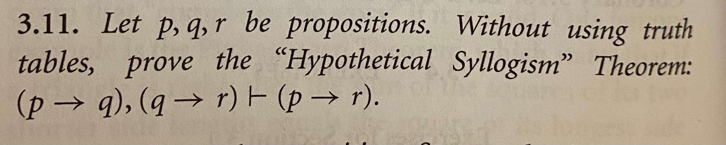 Solved 3.6. Prove disjunctive syllogism (Theorem 3.5.e.) | Chegg.com