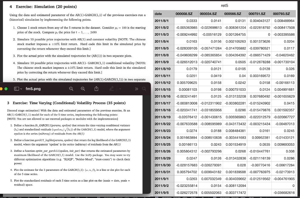 Solved Exercise 4！Python please，I already separated and | Chegg.com