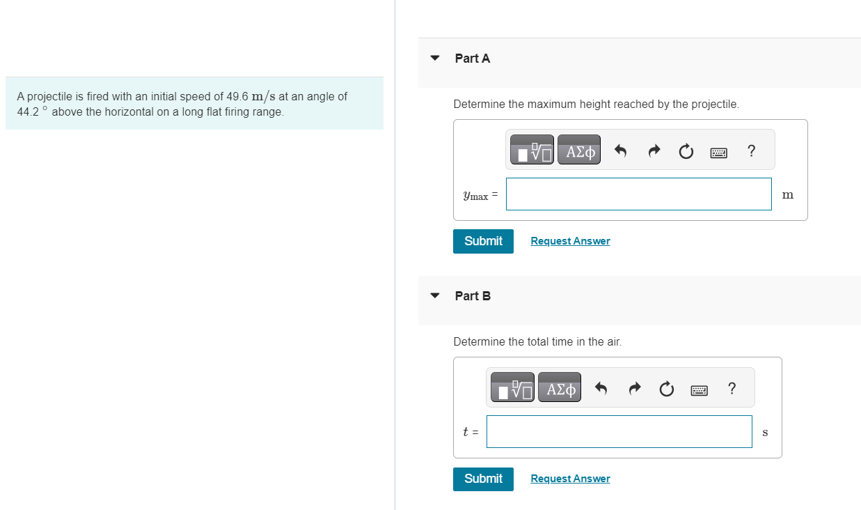 Solved Determine the total horizontal distance covered (that | Chegg.com
