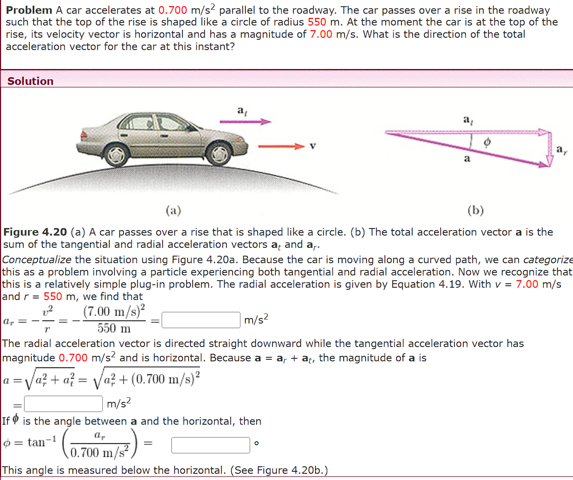 Solved rise, its velocity vector is horizontal and has a | Chegg.com