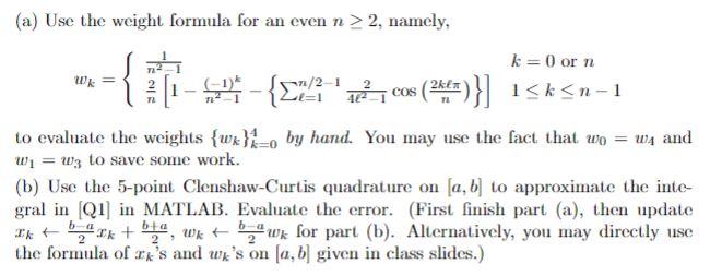 Solved Q1 (10 pts, by hand & MATLAB) Consider the | Chegg.com