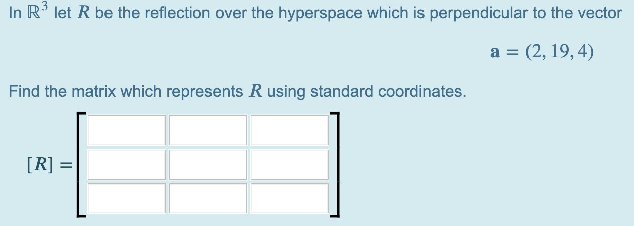Solved In Rºlet R be the reflection over the hyperspace | Chegg.com