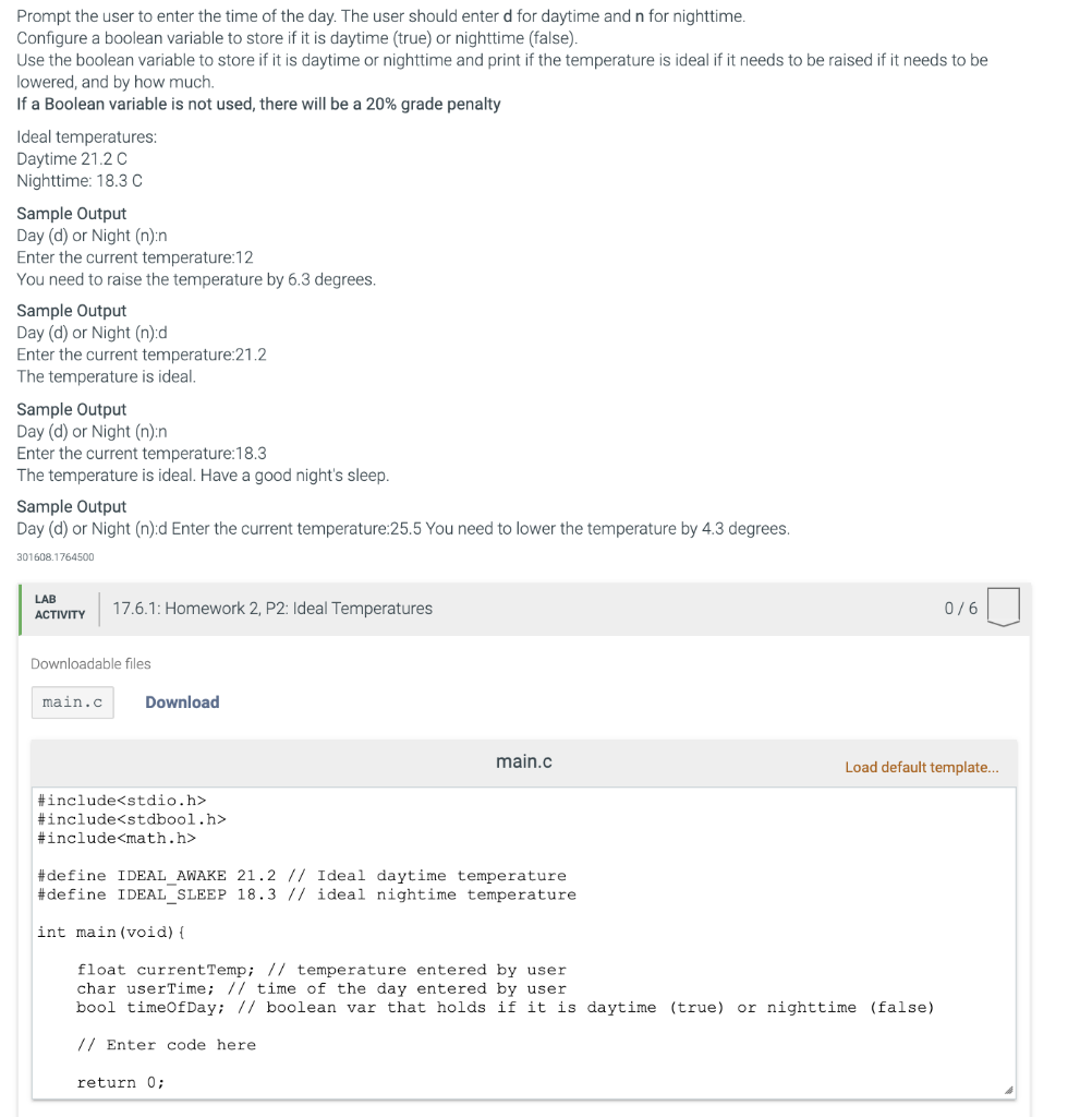 Solved Prompt the user to enter the time of the day. The | Chegg.com