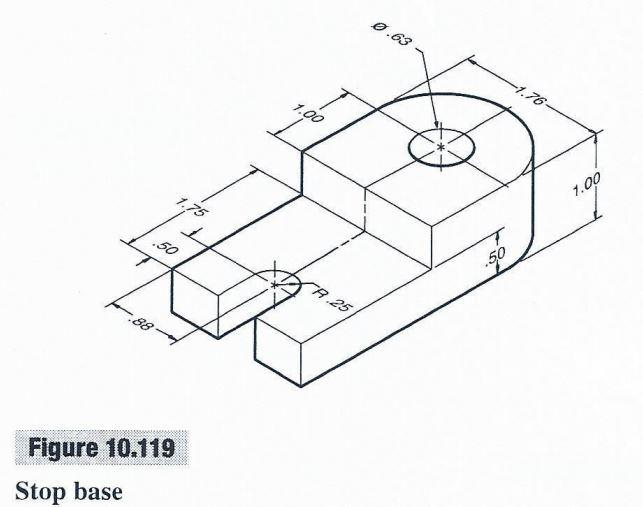 Solved Draw with instruments or CAD, multiviews and 3D | Chegg.com