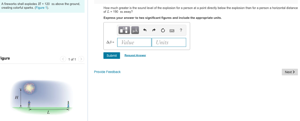 Solved A fireworks shell explodes H 120 mabove the ground, | Chegg.com