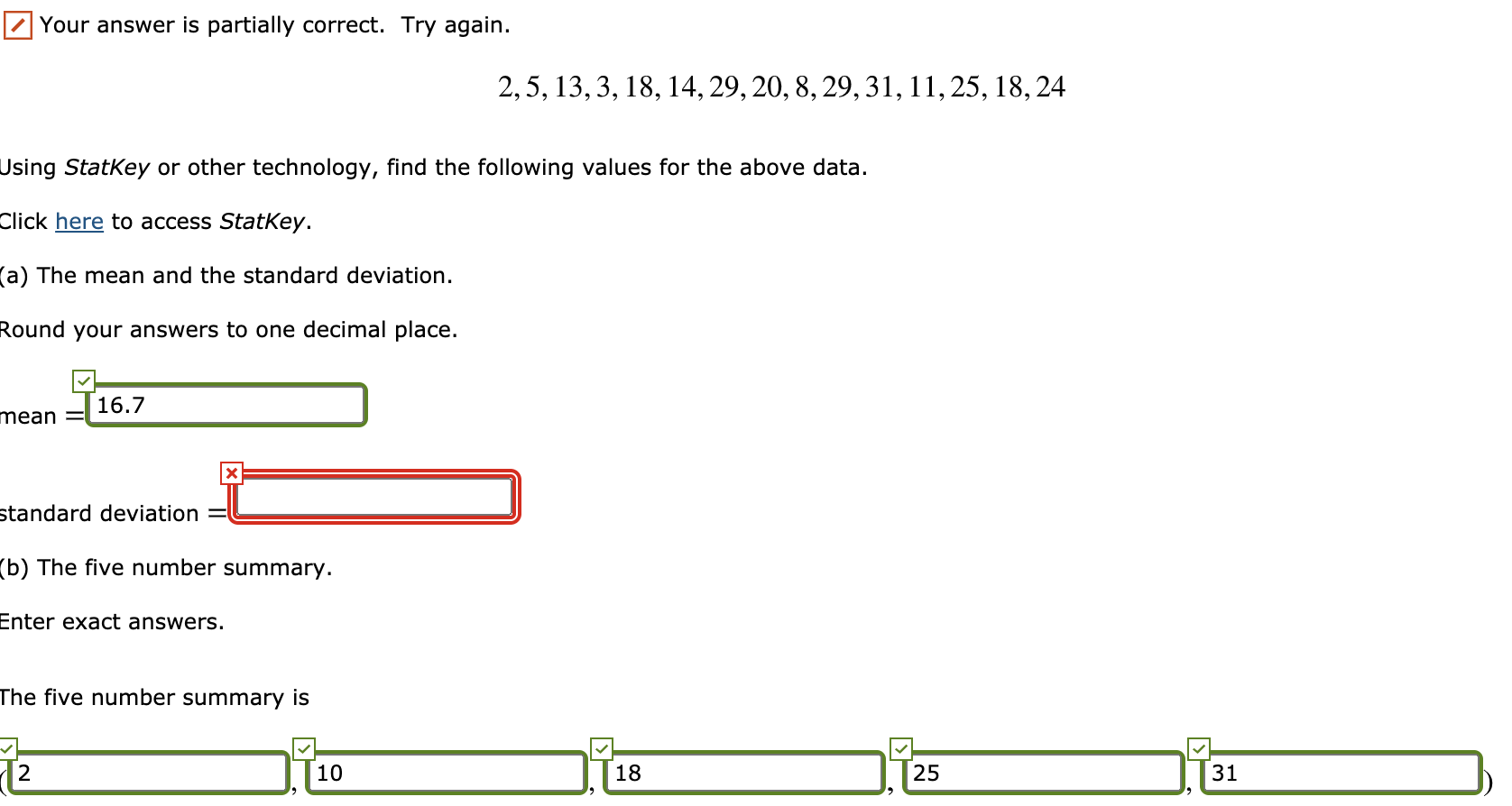 Solved Your Answer Is Partially Correct Try Again 2 5