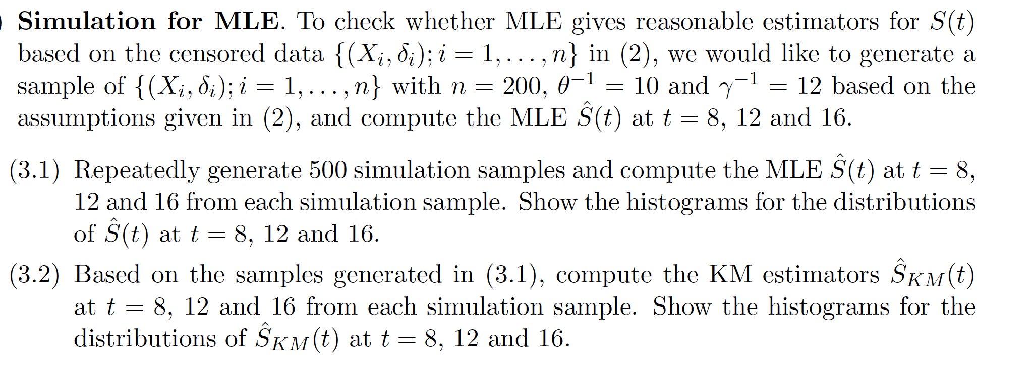 2 = Simulation for MLE. To check whether MLE | Chegg.com