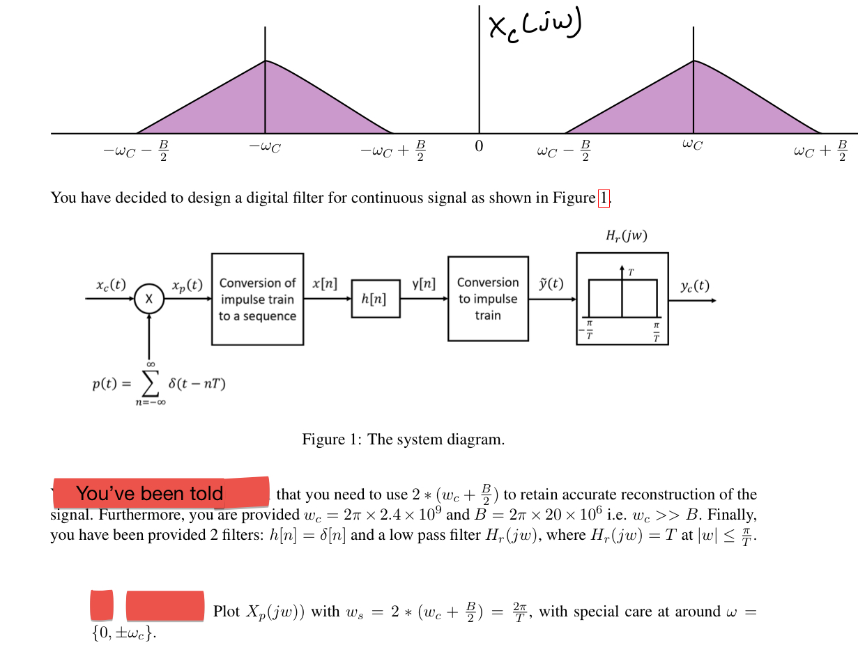 Solved You have decided to design a digital filter for | Chegg.com