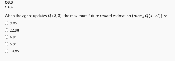 Solved An AI agent uses Q-learning algorithm with | Chegg.com