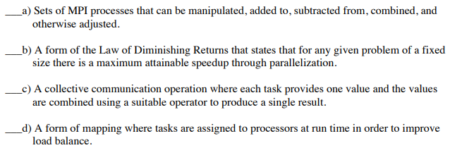 Solved 1. static scheduling 2. dynamic scheduling 3. | Chegg.com