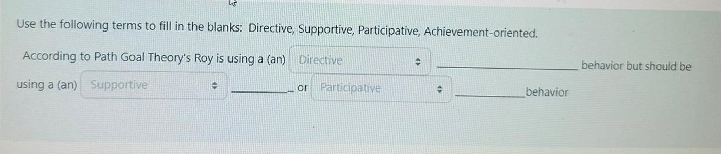 Solved Use the following terms to fill in the blanks: | Chegg.com