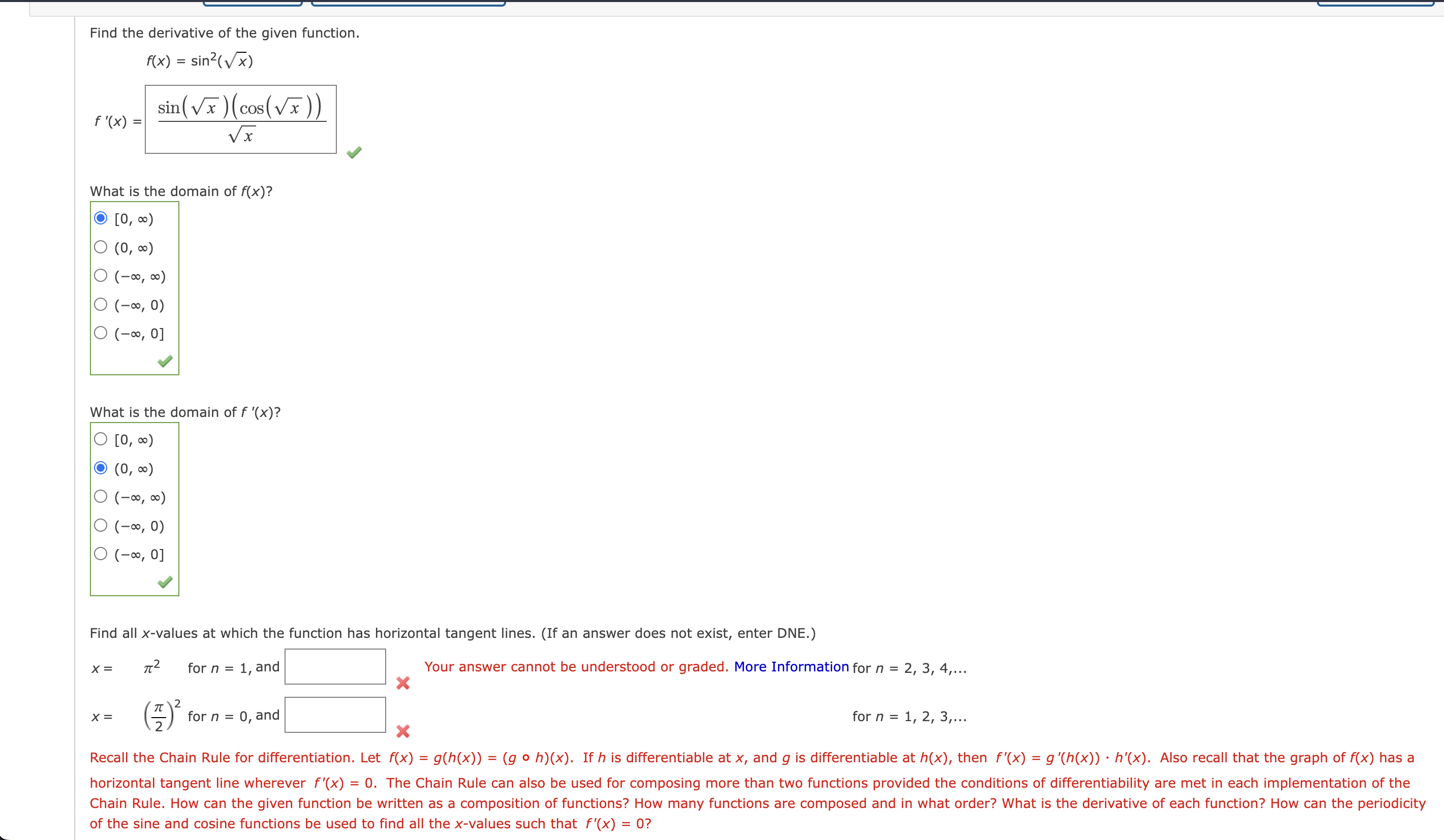 Solved Find the derivative of the given function. | Chegg.com