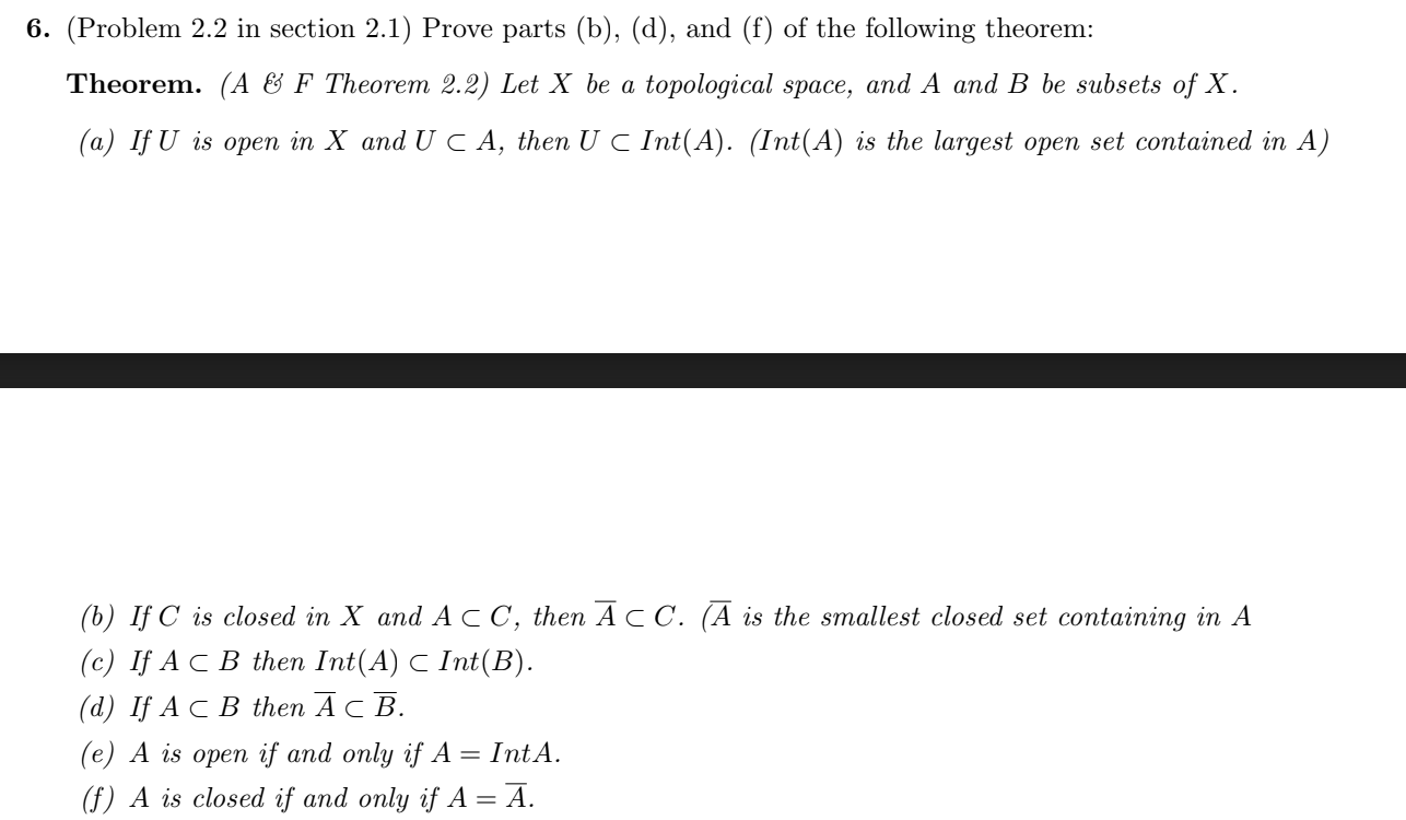 Solved 6. (Problem 2.2 in section 2.1) Prove parts (b), (d), | Chegg.com
