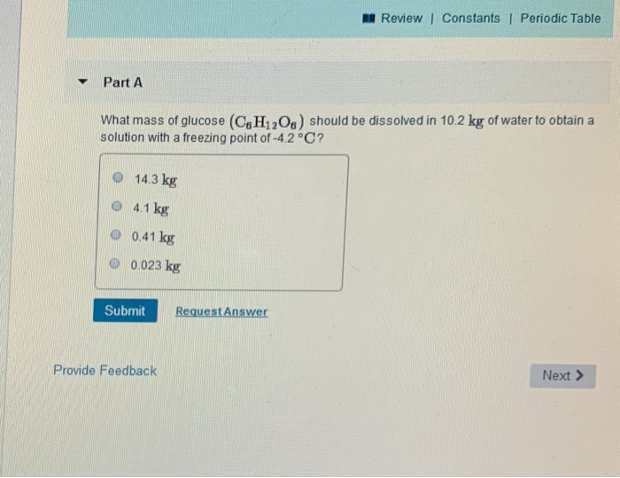 Solved Review I Constants | Periodic Table Part A What mass | Chegg.com Solved Review I Constants | Periodic Table Part A What mass | Chegg.com