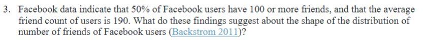 Solved 3. Facebook data indicate that 50% of Facebook users | Chegg.com