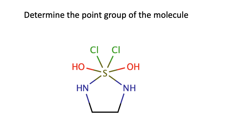 Solved Determine the point group of the molecule CICI НО. OH | Chegg.com