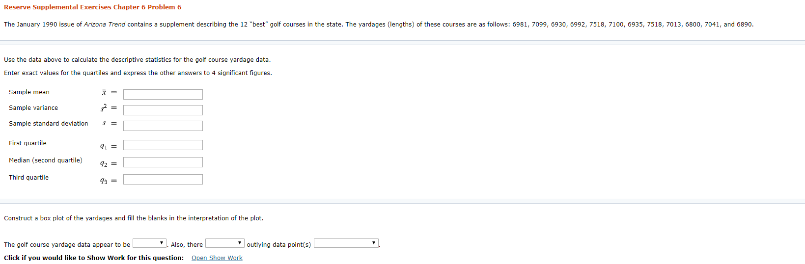 Solved Reserve Supplemental Exercises Chapter 6 Problem 6 | Chegg.com