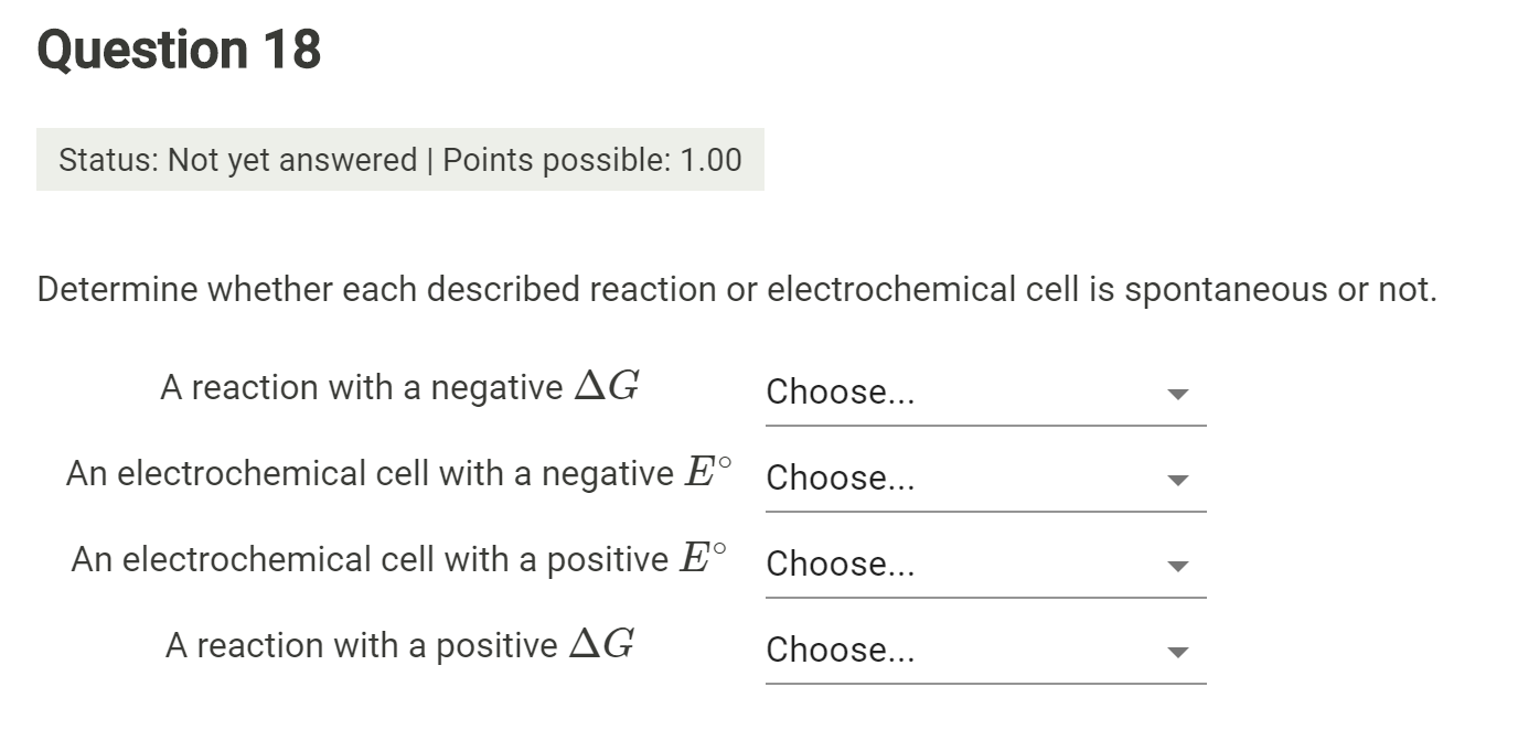 Solved Question 16 Status: Not yet answered Points possible: | Chegg.com