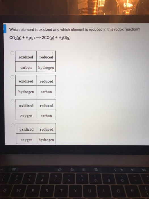 Solved Which element is oxidized and which element is | Chegg.com