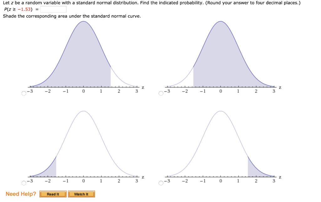 Solved Let z be a random variable with a standard normal | Chegg.com