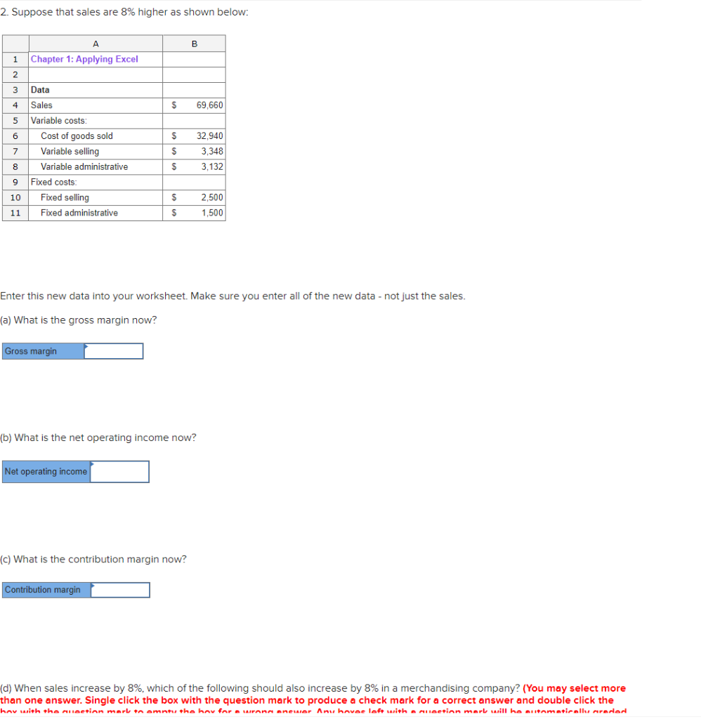Solved Step 2: Then enter formulas in all cells that contain | Chegg.com