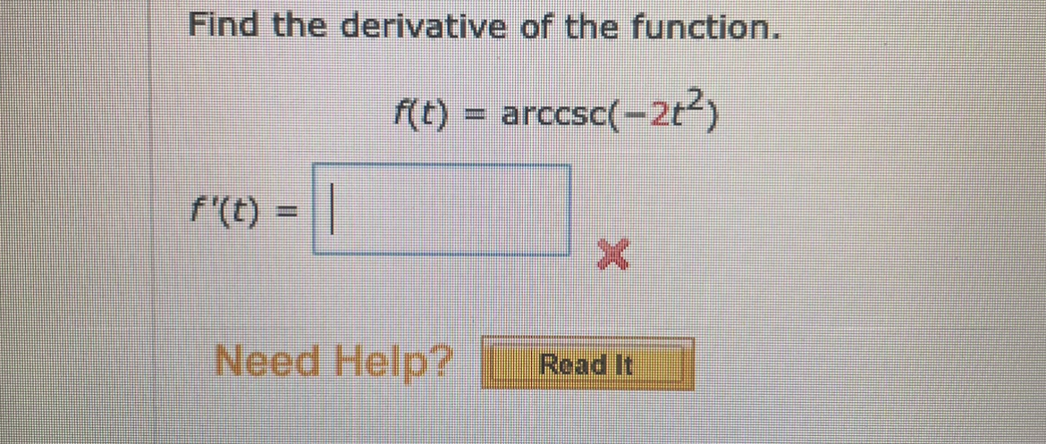 Solved Find the derivative of the function. | Chegg.com