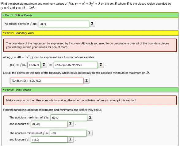[Solved]: Find the absolute maximum and minimum values of