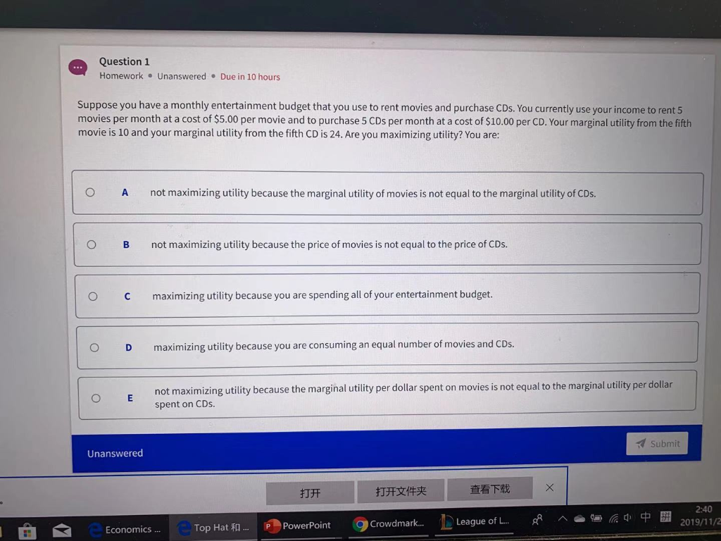 Solved Question 1 Homework. Unanswered. Due in 10 hours | Chegg.com