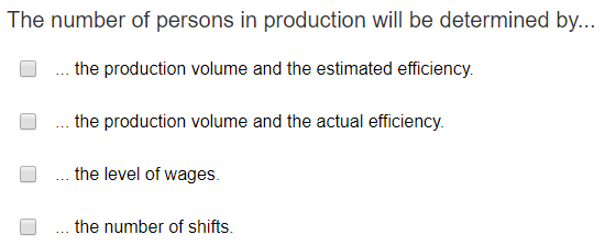 Solved The number of persons in production will be | Chegg.com