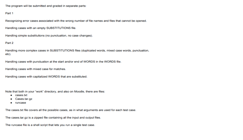 Solved For this assignment, we want to process WORDS in | Chegg.com