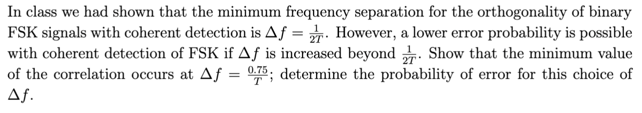 Solved In class we had shown that the minimum frequency | Chegg.com