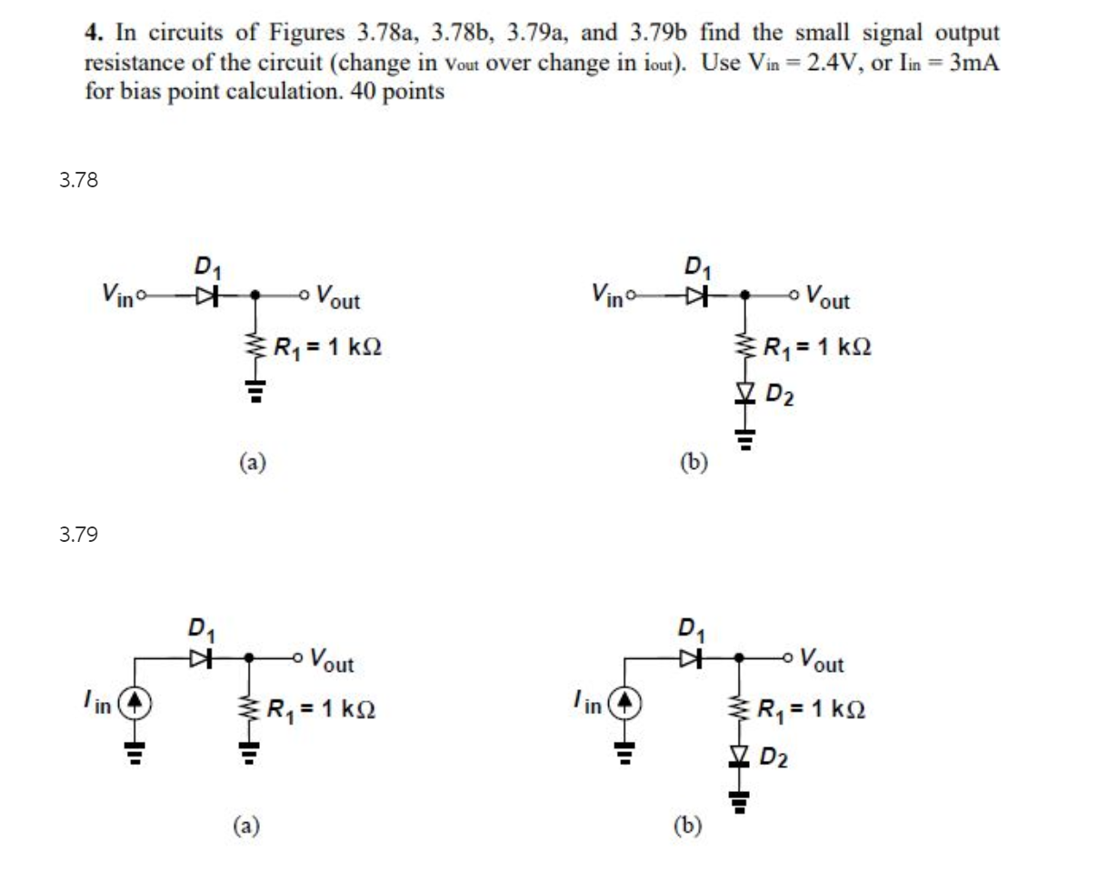Solved 4. In circuits of Figures 3.78a, 3.78b, 3.79a, and | Chegg.com