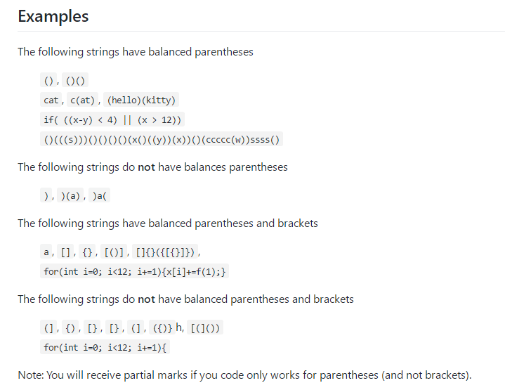 Solved 1. Balanced Parentheses [30 marks] A stack is a data | Chegg.com