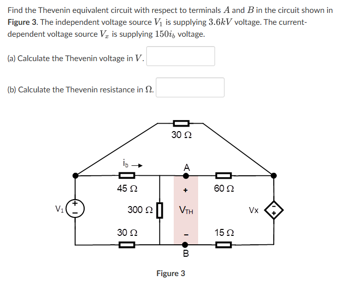 Solved Find the Thevenin equivalent circuit with respect to | Chegg.com