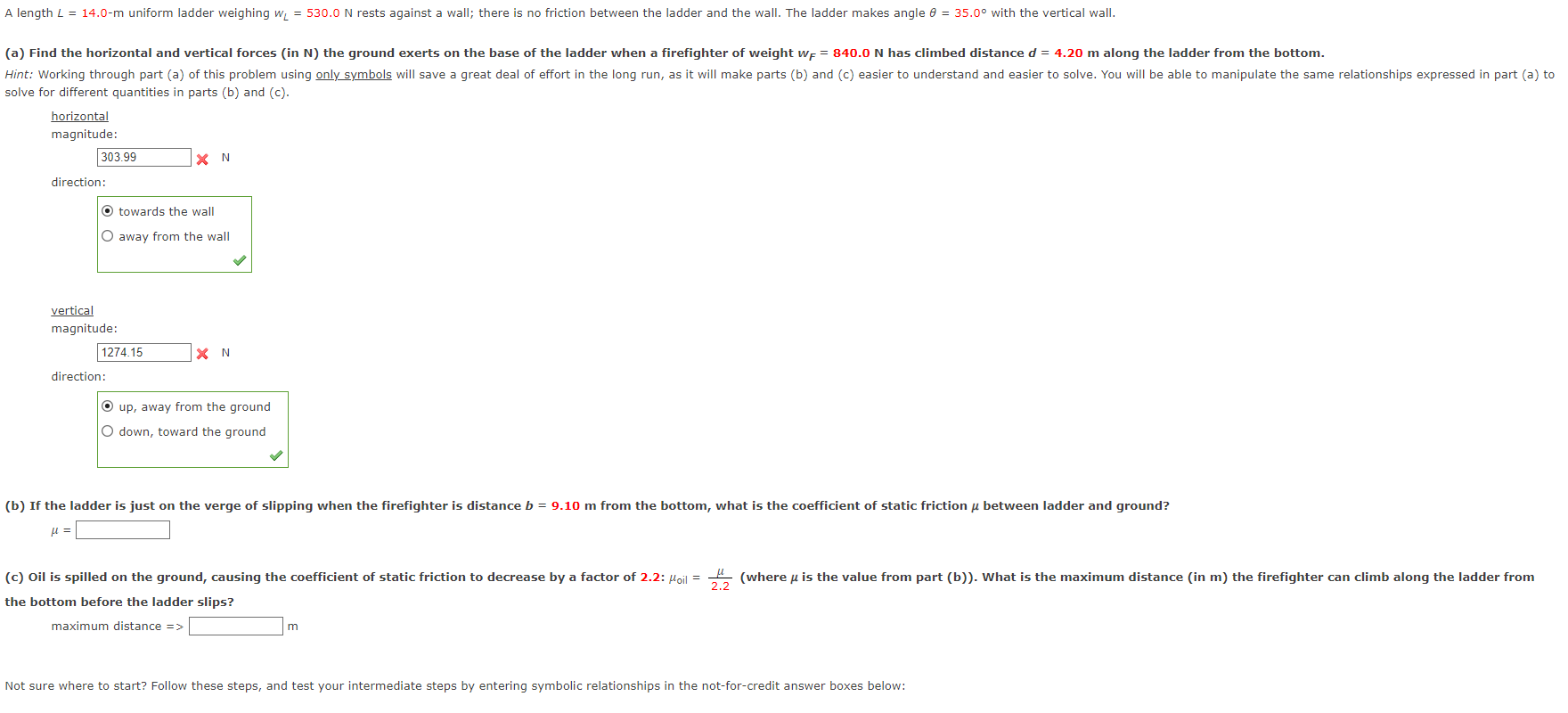 Solved solve for different quantities in parts (b) ﻿and | Chegg.com