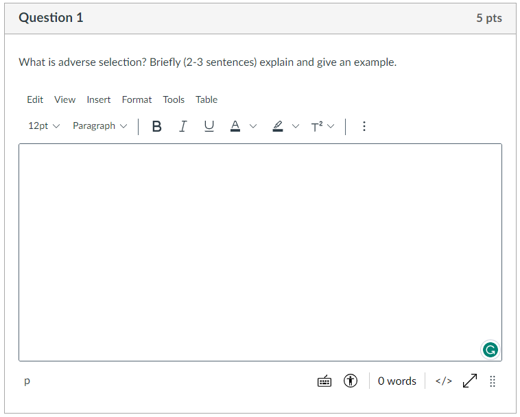 Solved What is adverse selection? Briefly (2-3 sentences) | Chegg.com