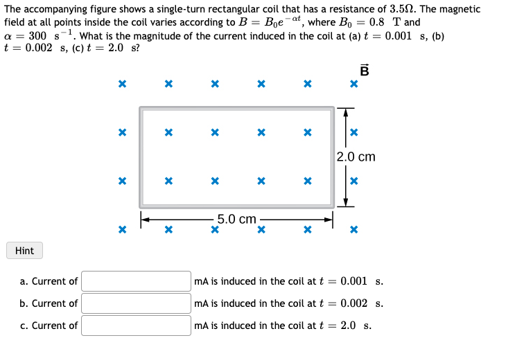 Solved The accompanying figure shows a single-turn | Chegg.com