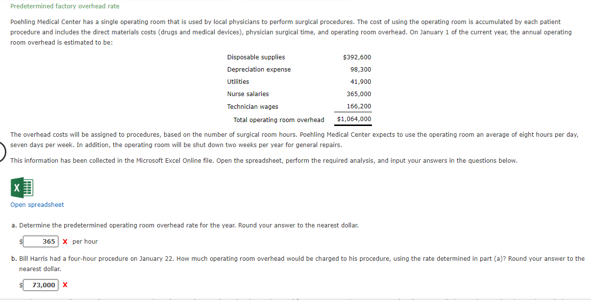 Solved Poehling Medical Center has a single operating room | Chegg.com