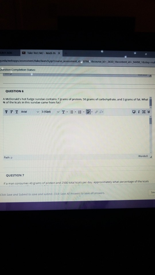 Solved Take Test: M2-Math Pr X у.edu/webapps assessmentta | Chegg.com