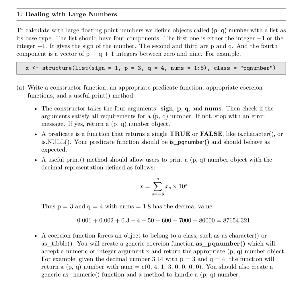 1: Dealing with Large Numbers To calculate with large | Chegg.com