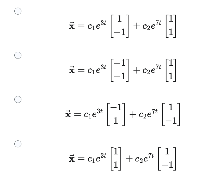 Solved Find the general solution to the linear system | Chegg.com