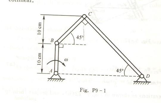 Solved Exercise 9 9-1 A four bar linkage mechanism is shown | Chegg.com